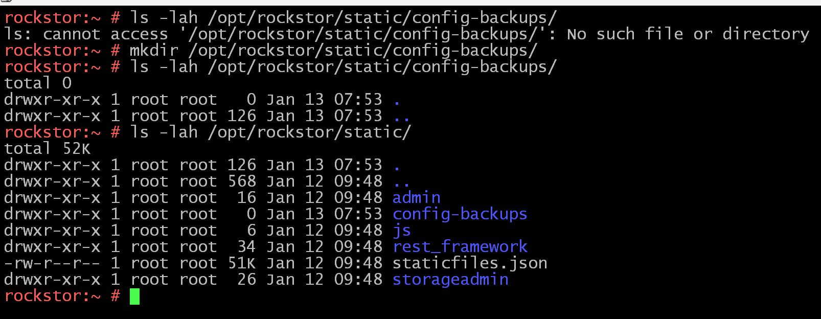 Config backups error - Rockstor Community Forum